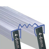 SEAL 4-6MM GLASS TO GLASS FLEXIBLE SHOWER SEAL 2M PAIR – Fix-it Dundee